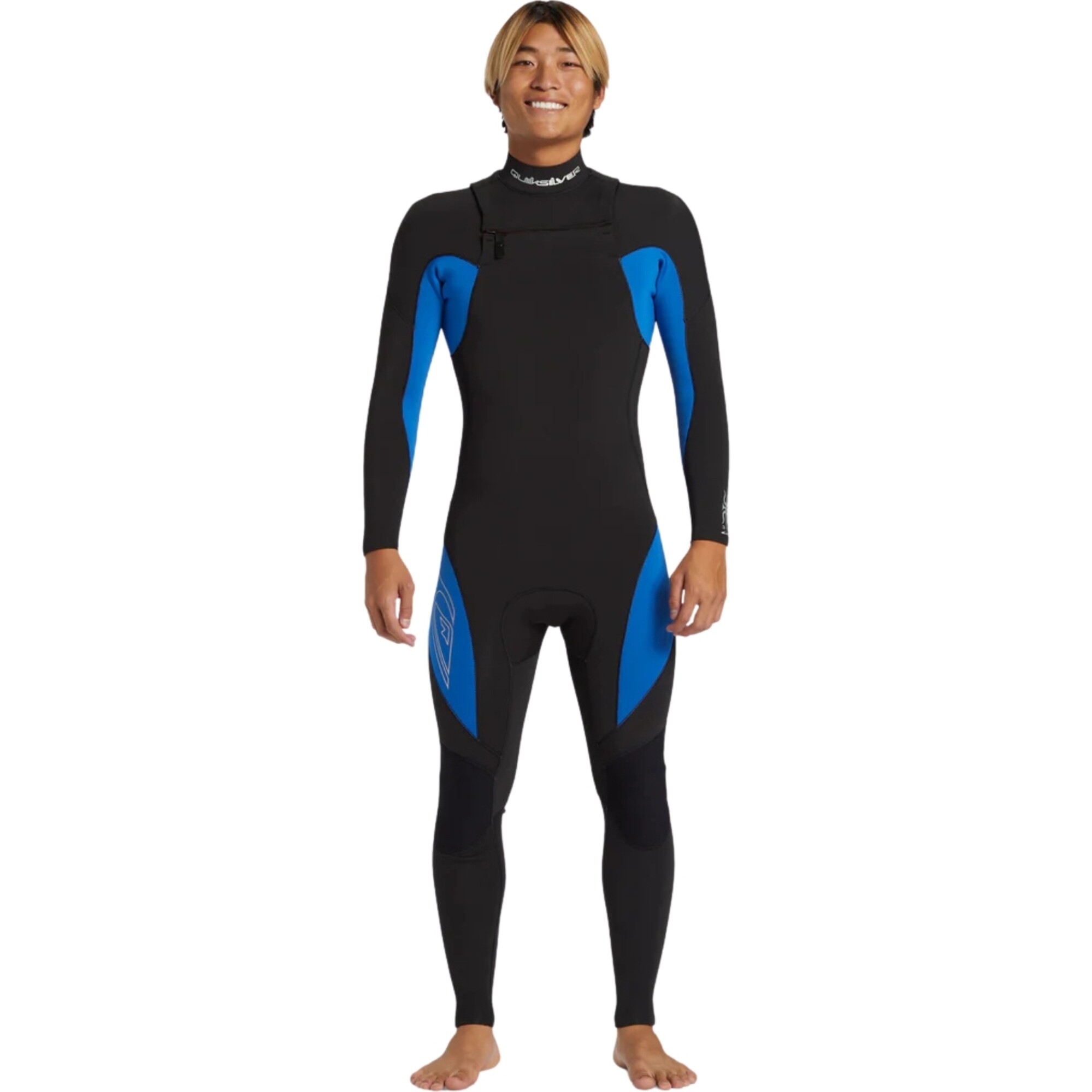 2024 Quiksilver Mens Mercury 4/3mm Chest Zip Wetsuit AQYW103116 - Olympian Blue | Wetsuit Outlet
